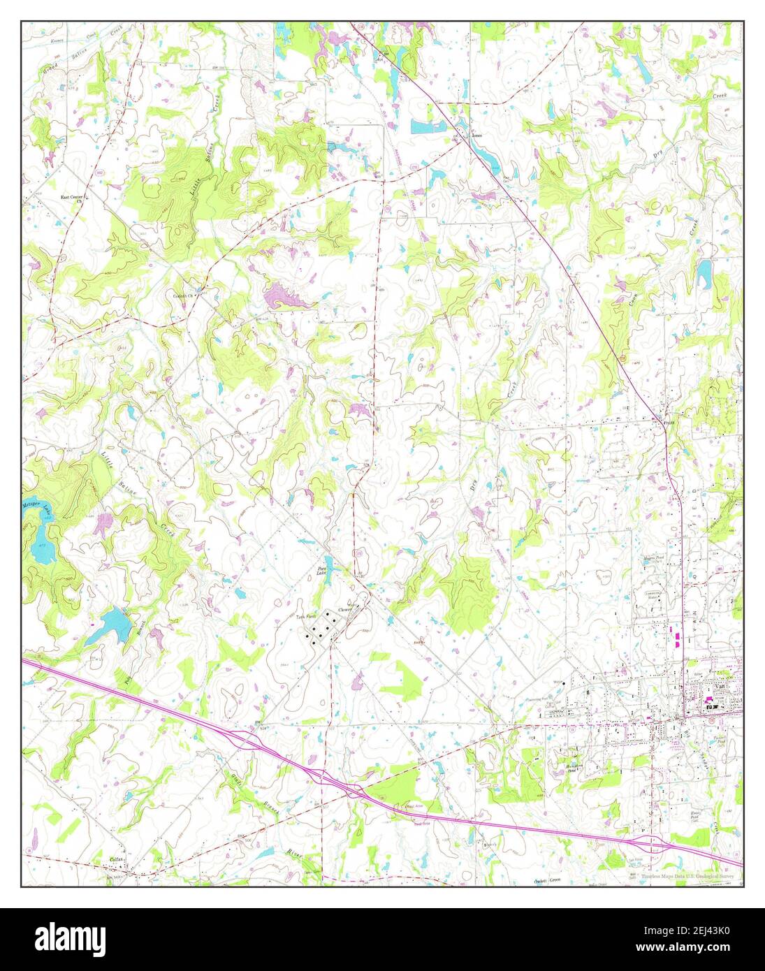 Van, Texas, map 1959, 1:24000, United States of America by Timeless ...