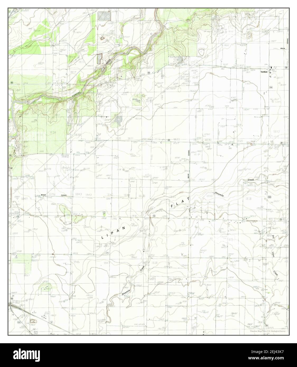 Veribest, Texas, map 1984, 1:24000, United States of America by ...