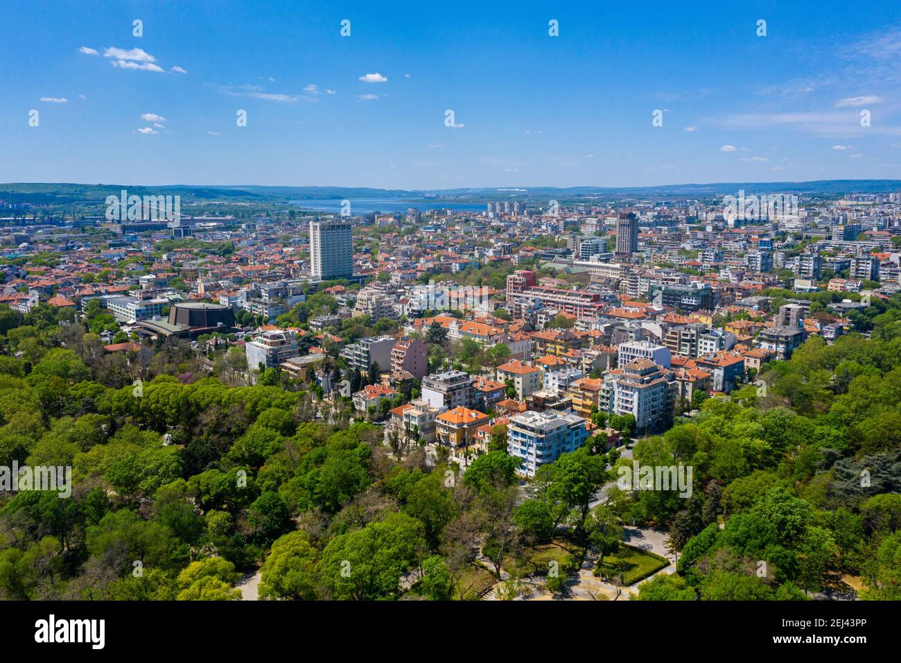 Aerial view of the Bulgarian city Varna Stock Photo - Alamy