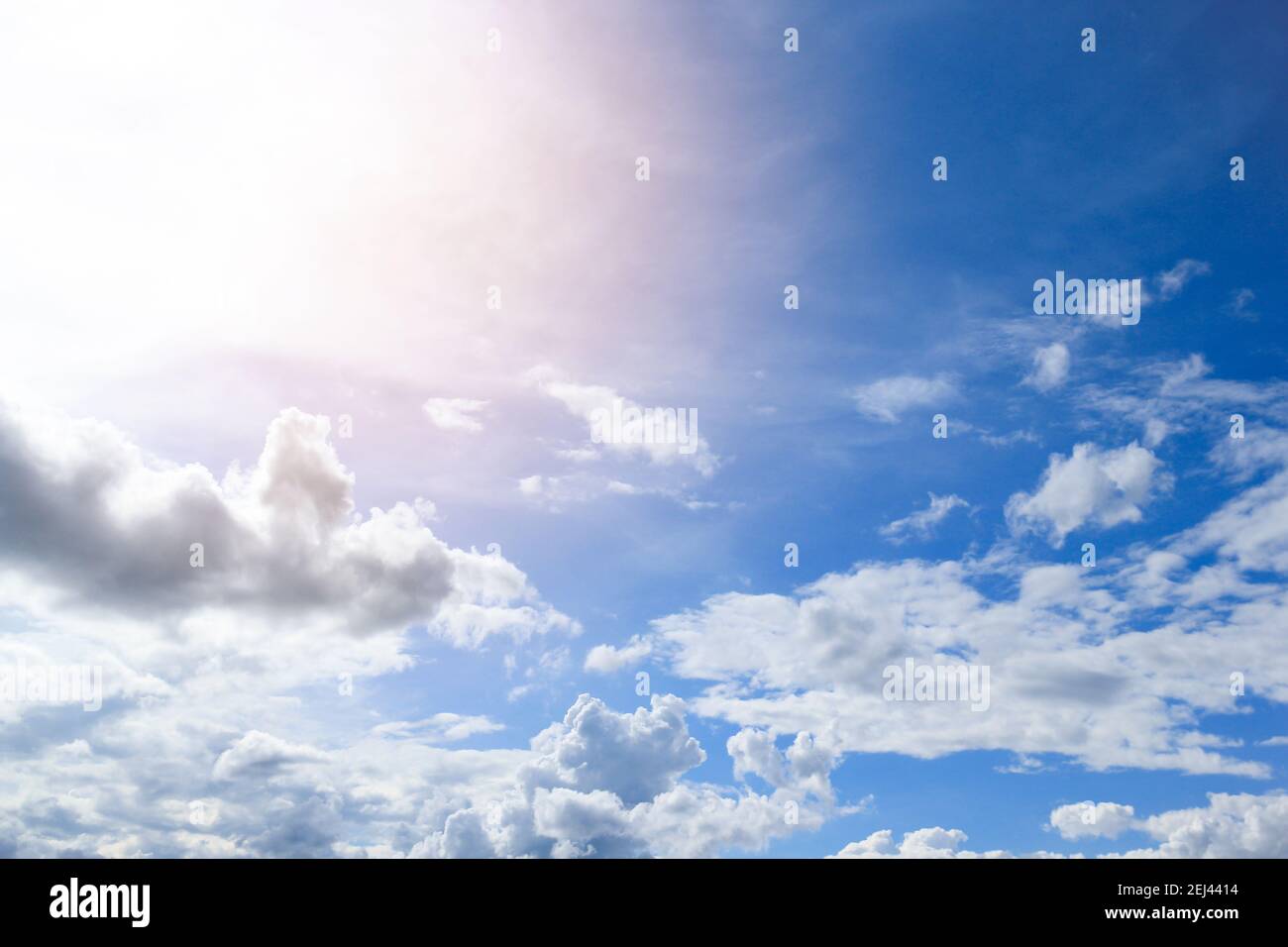 Beautiful blue sky with clouds Stock Photo - Alamy