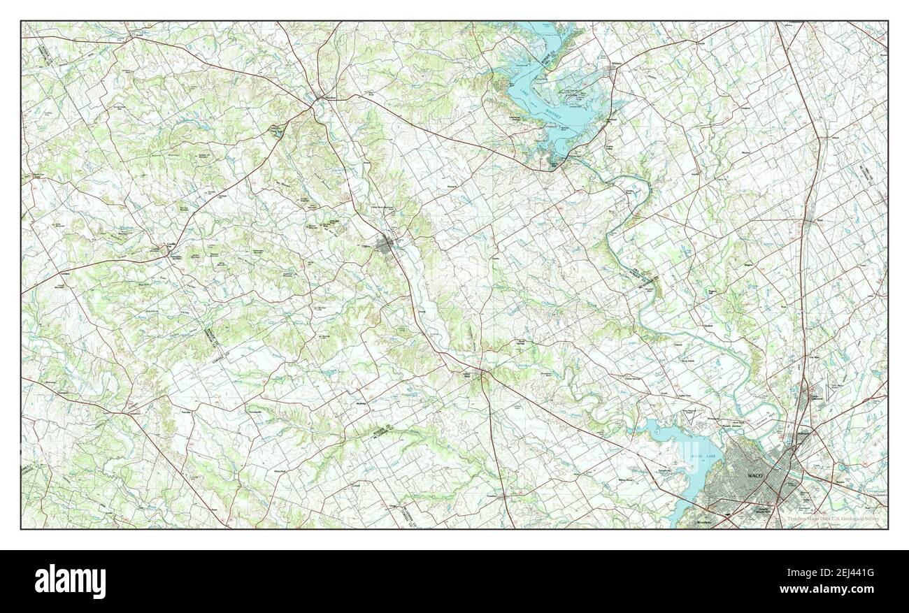 Waco, Texas, map 1985, 1:100000, United States of America by Timeless ...