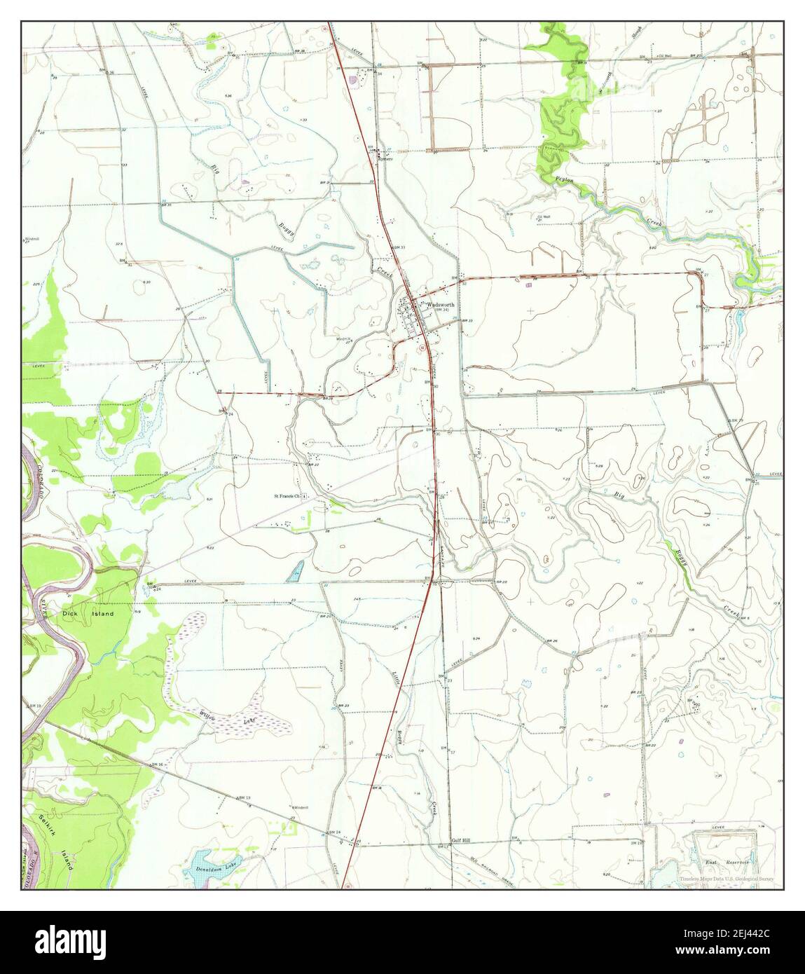 Wadsworth, Texas, map 1952, 1:24000, United States of America by ...