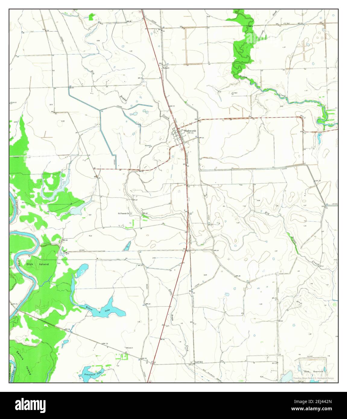 Wadsworth, Texas, map 1952, 1:24000, United States of America by ...