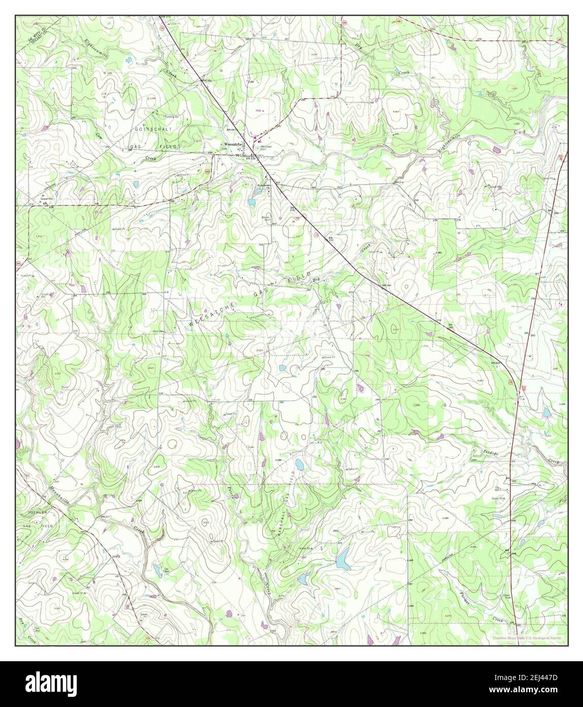 Weesatche, Texas, map 1963, 1:24000, United States of America by ...