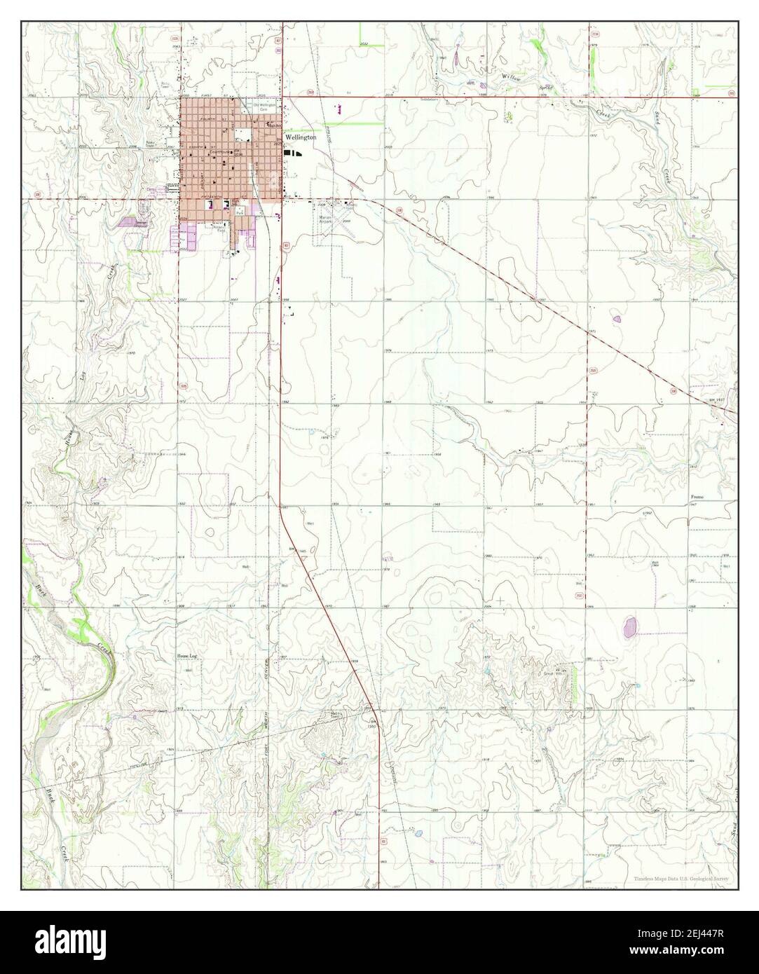 Wellington, Texas, map 1964, 1:24000, United States of America by ...