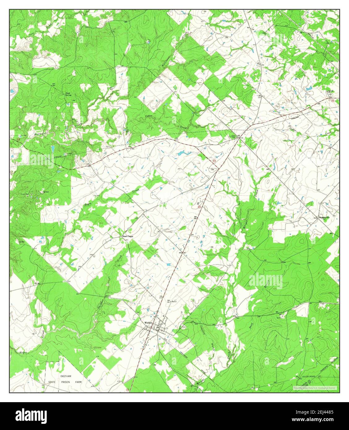 Weldon, Texas, map 1964, 1:24000, United States of America by Timeless ...