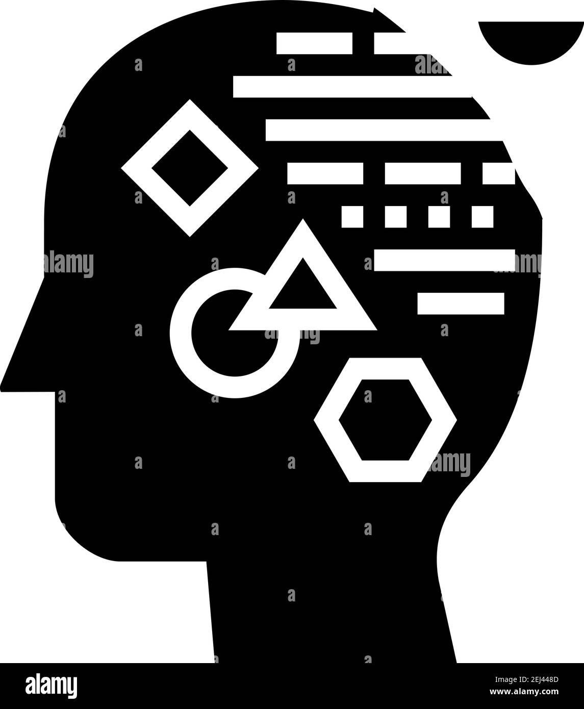 logic philosophy glyph icon vector illustration Stock Vector Image ...