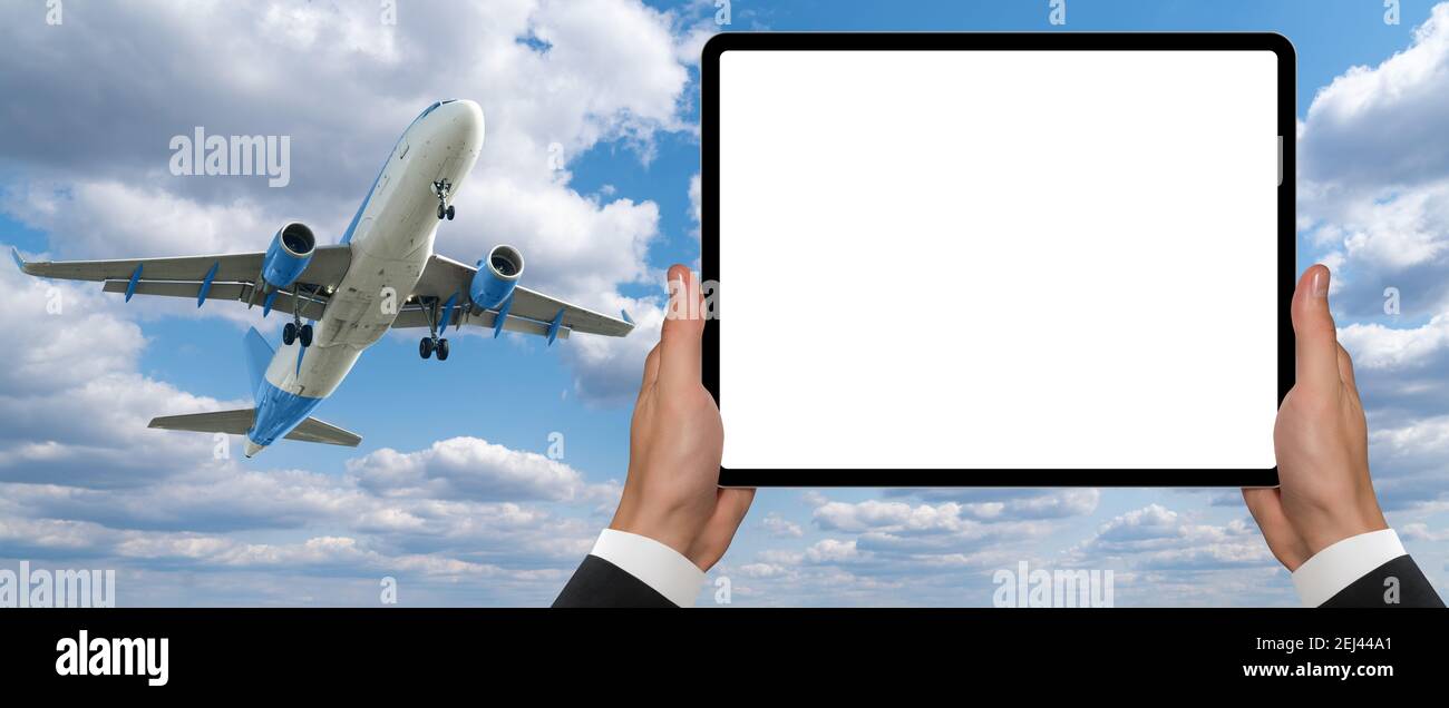 Flying tablet hi-res stock photography and images - Alamy