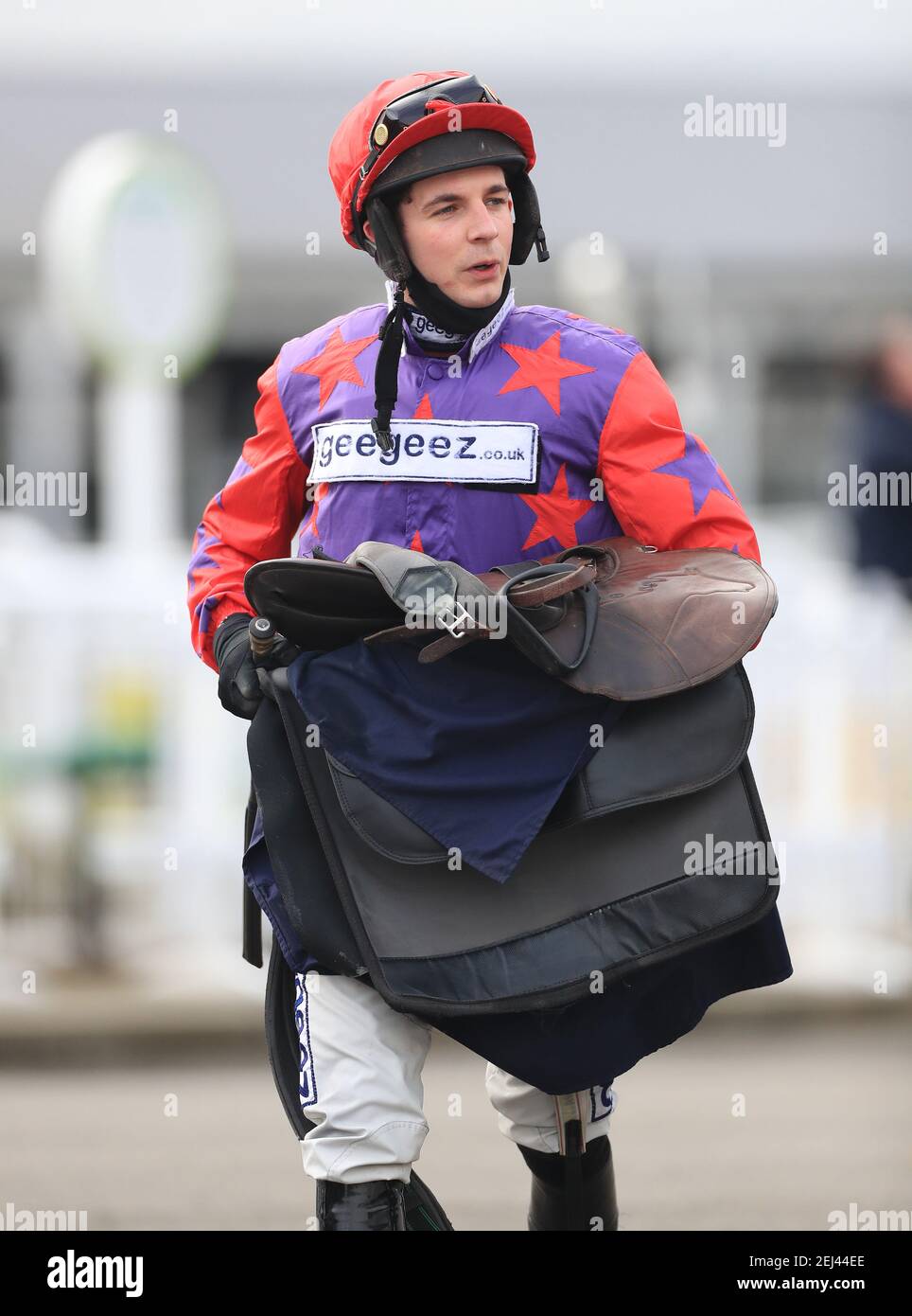 Jockey Rex Dingle at Uttoxeter racecourse. Picture date: Sunday ...