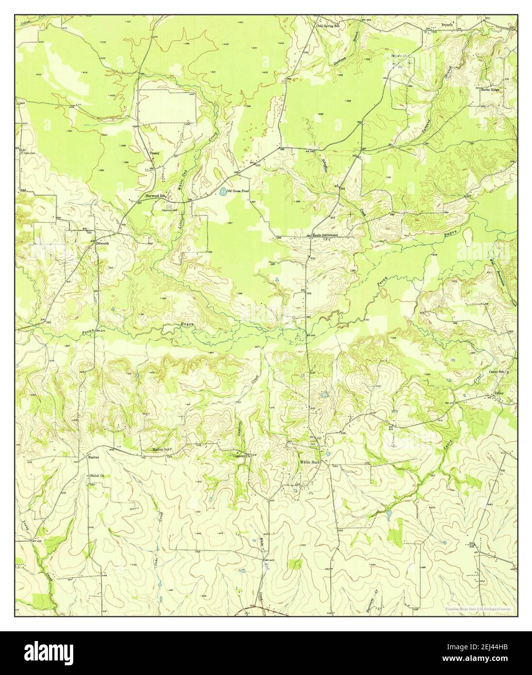 White Rock, Texas, map 1951, 1:24000, United States of America by ...