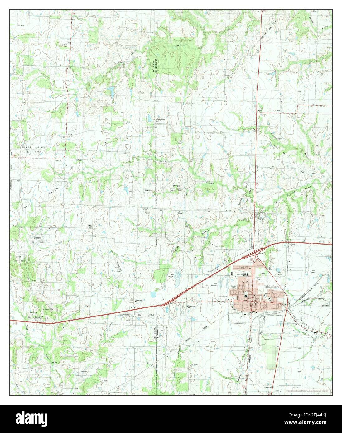 Whitesboro, Texas, map 1982, 1:24000, United States of America by ...