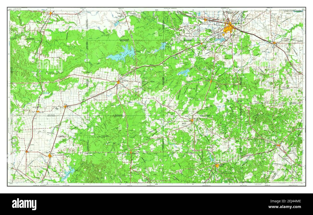 Map of wichita falls hi-res stock photography and images - Alamy