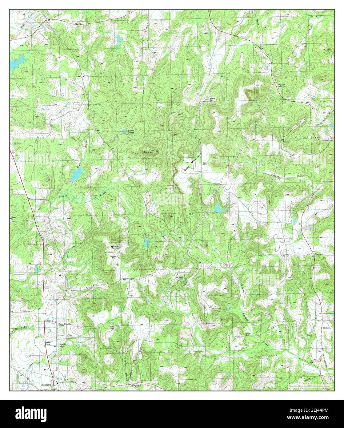 Wilkerson Mountain, Texas, map 1982, 1:24000, United States of America ...