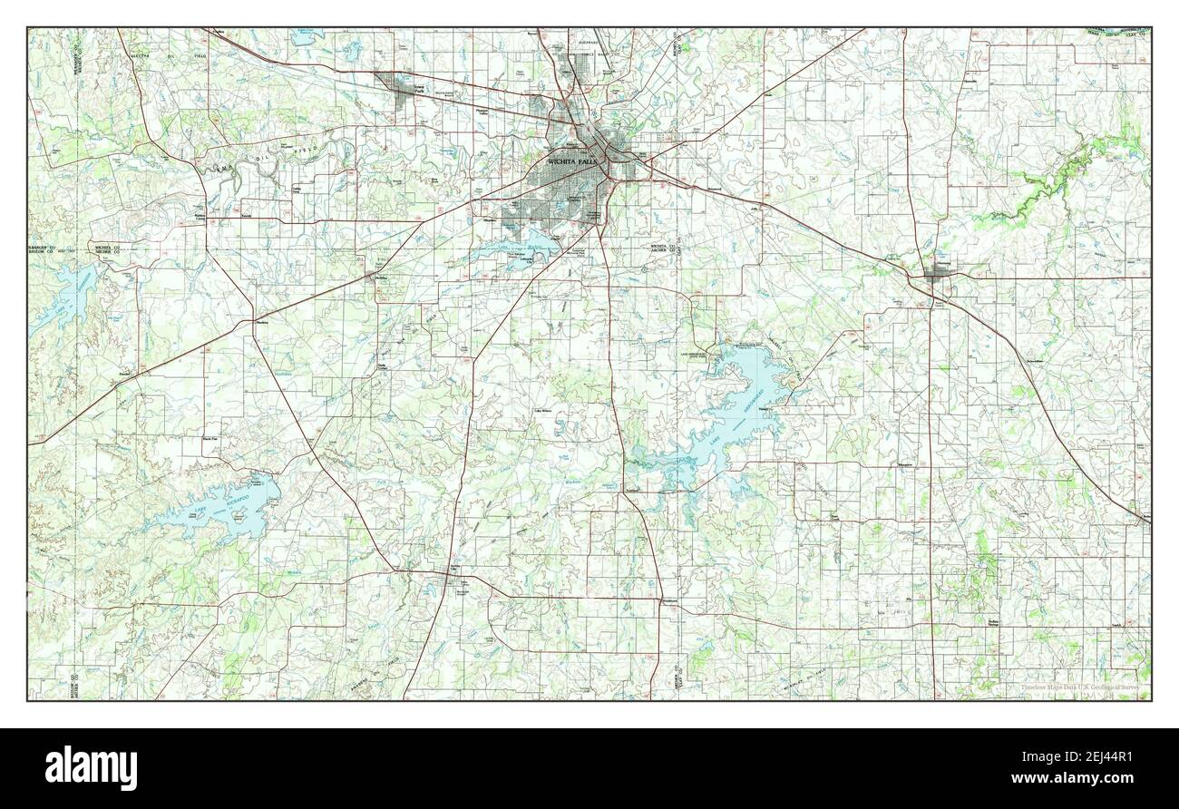 Map of wichita falls texas hi-res stock photography and images - Alamy