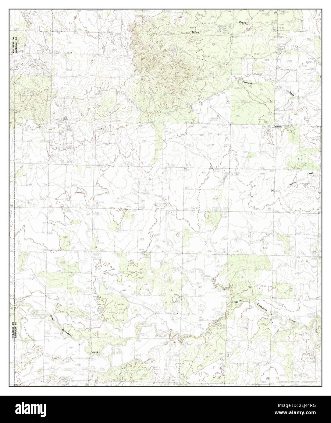 Willams, Texas, map 1990, 1:24000, United States of America by Timeless ...