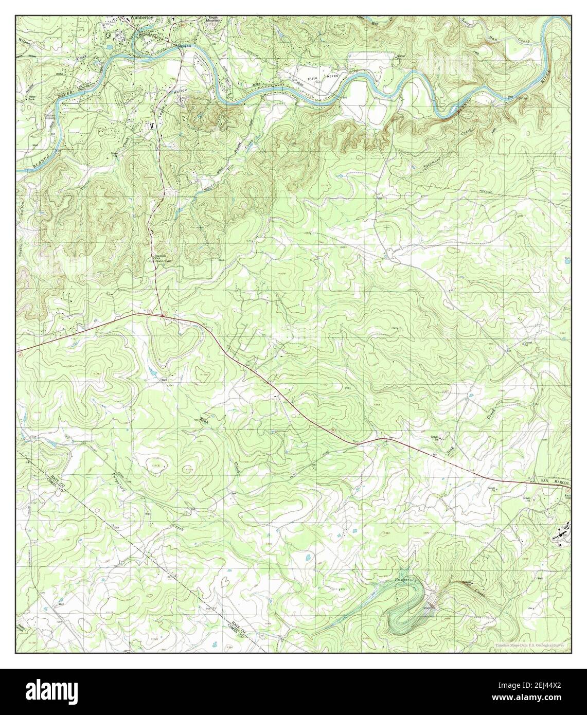 Wimberley, Texas, map 1989, 1:24000, United States of America by ...