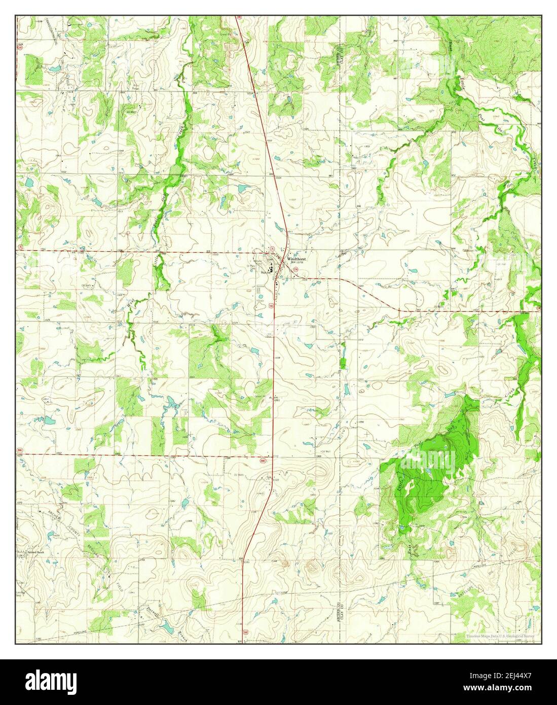 Windthorst, Texas, map 1962, 1:24000, United States of America by ...