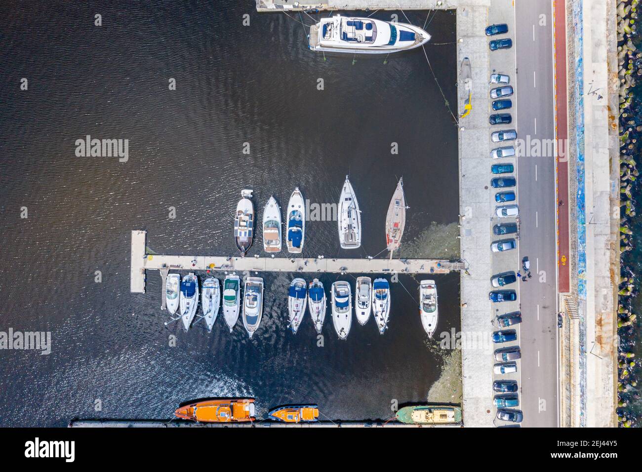 Aerial view of marina in the port of Varna, Bulgaria Stock Photo - Alamy
