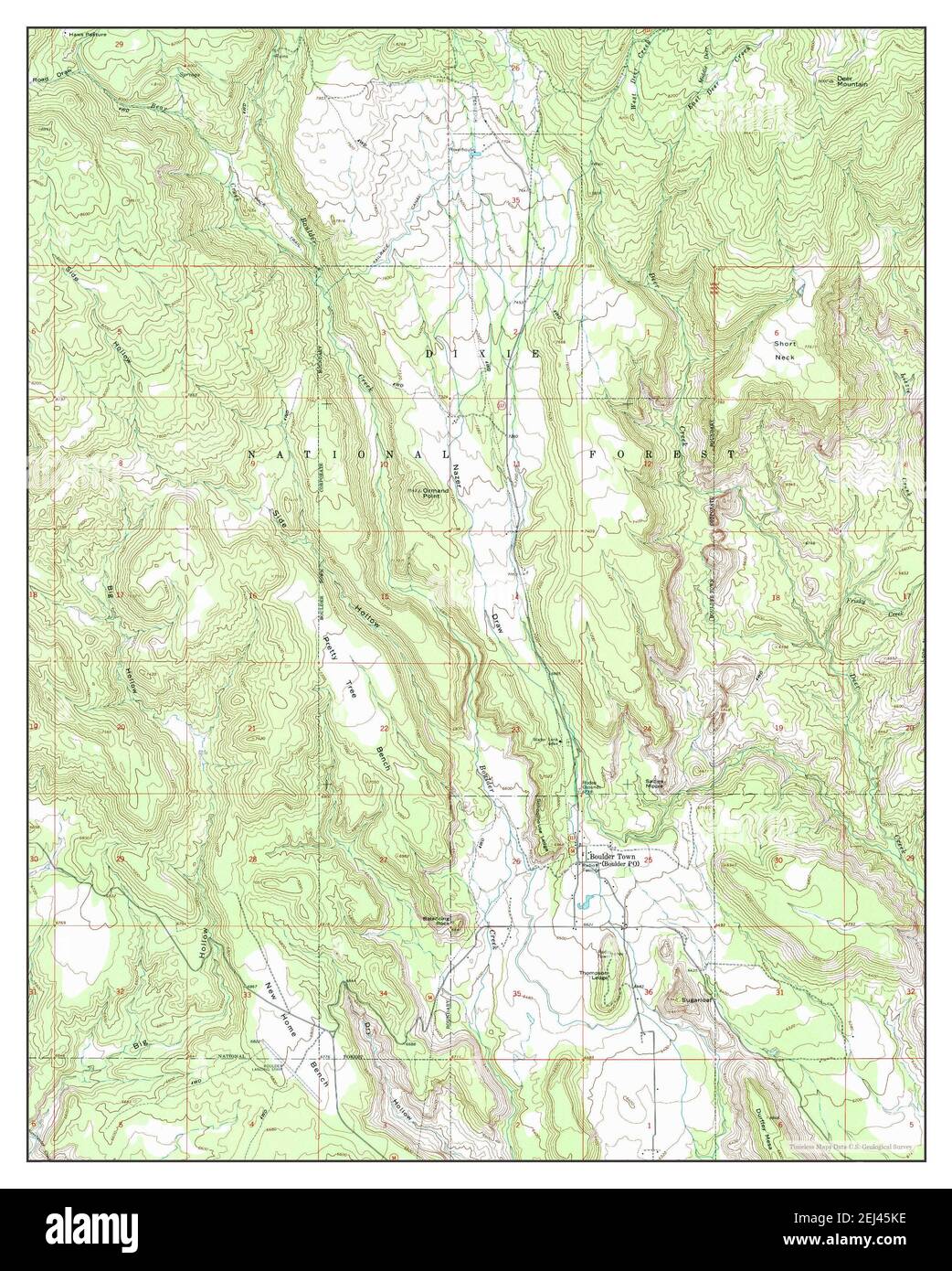Boulder town utah map hi-res stock photography and images - Alamy