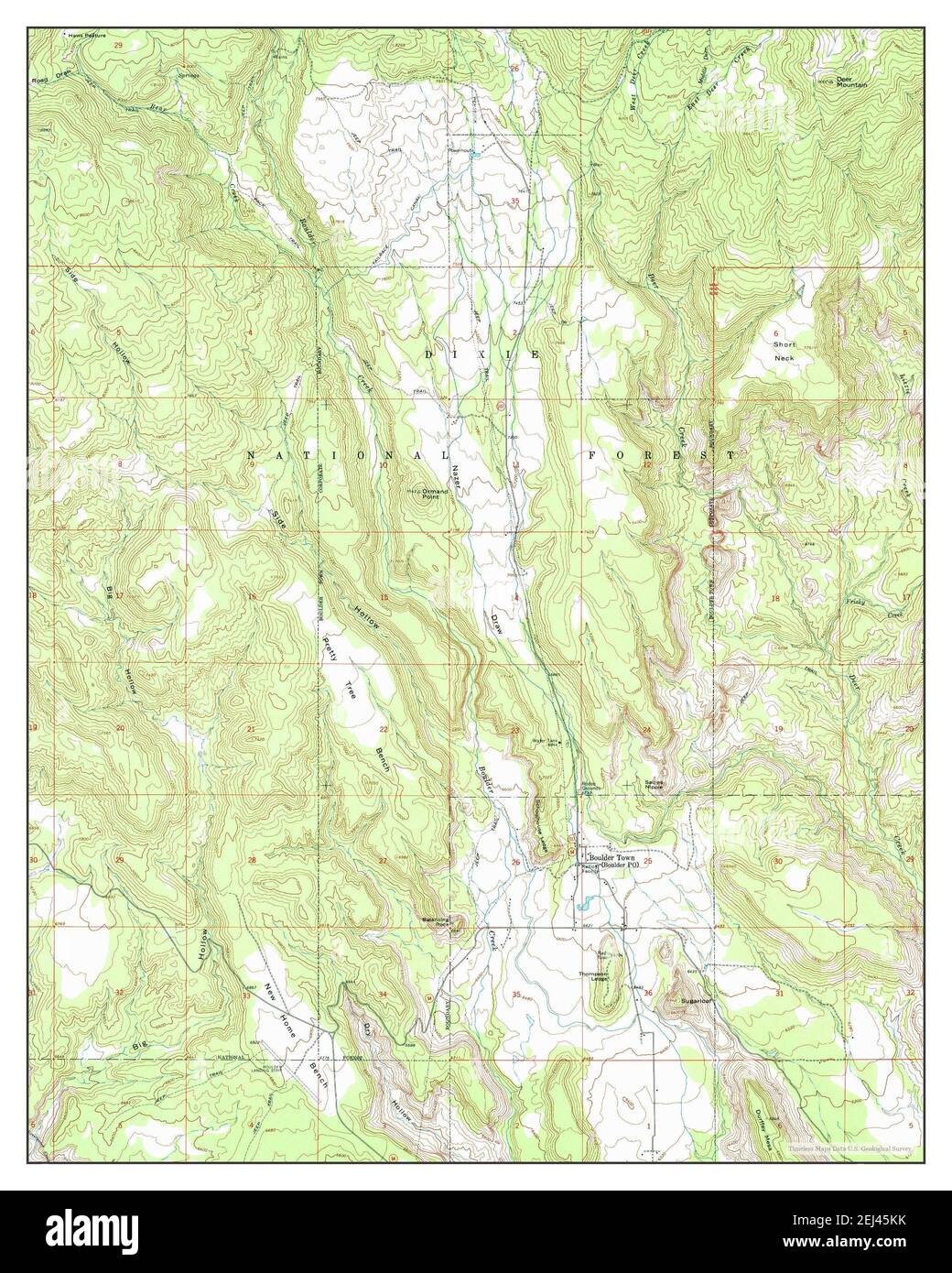 Map of boulder town utah hi-res stock photography and images - Alamy