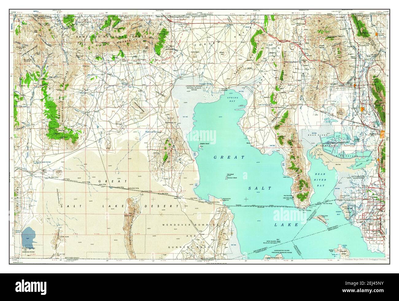 Map of brigham city hi-res stock photography and images - Alamy