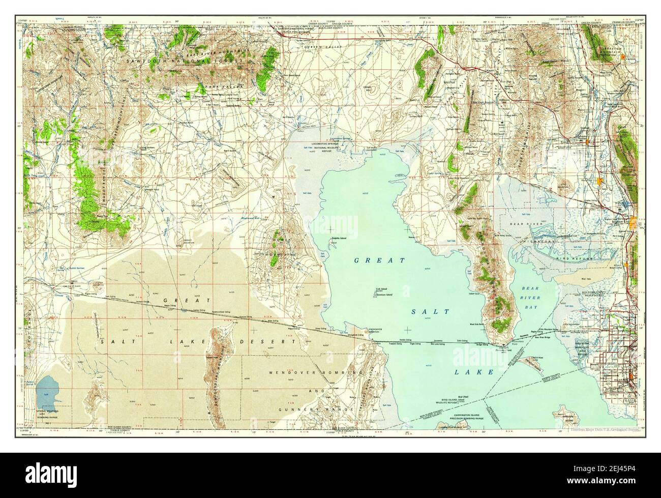 Map Of Brigham City High Resolution Stock Photography and Images - Alamy