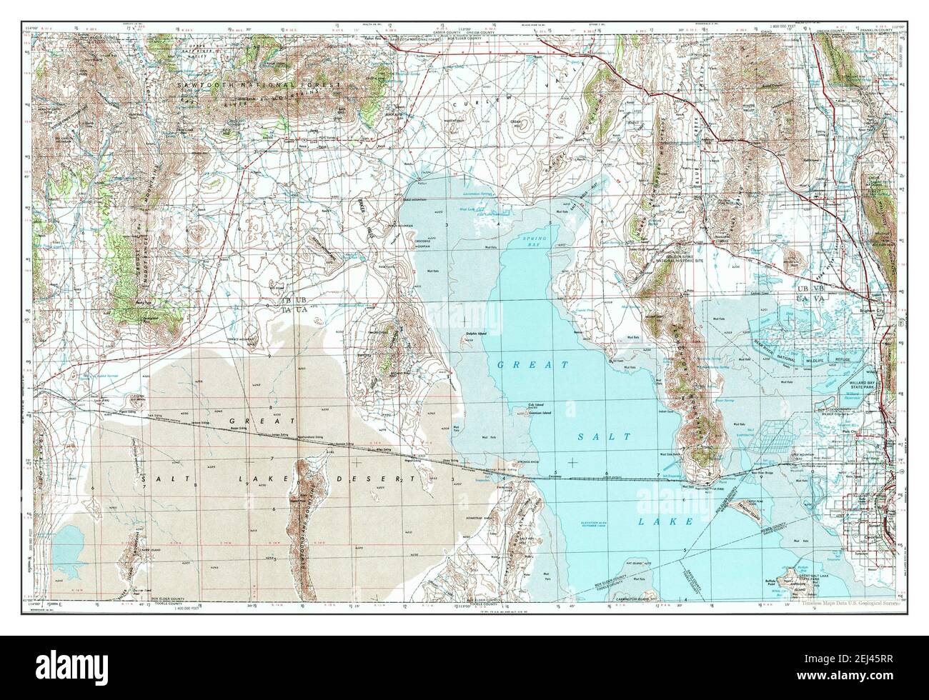 Map Of Brigham City High Resolution Stock Photography and Images - Alamy