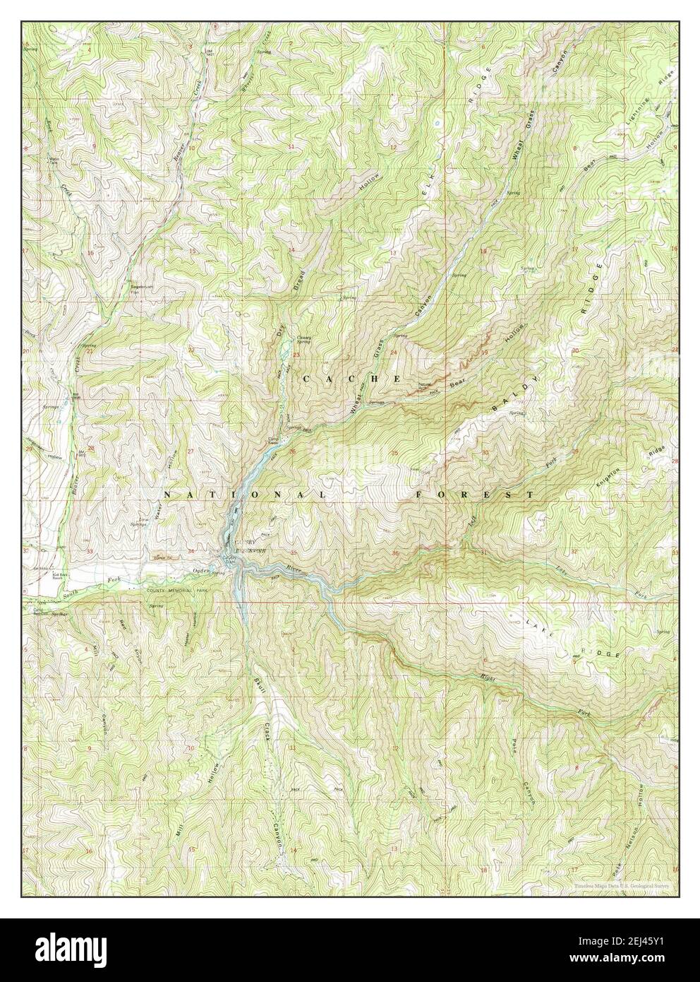 Causey Dam, Utah, map 1991, 1:24000, United States of America by ...