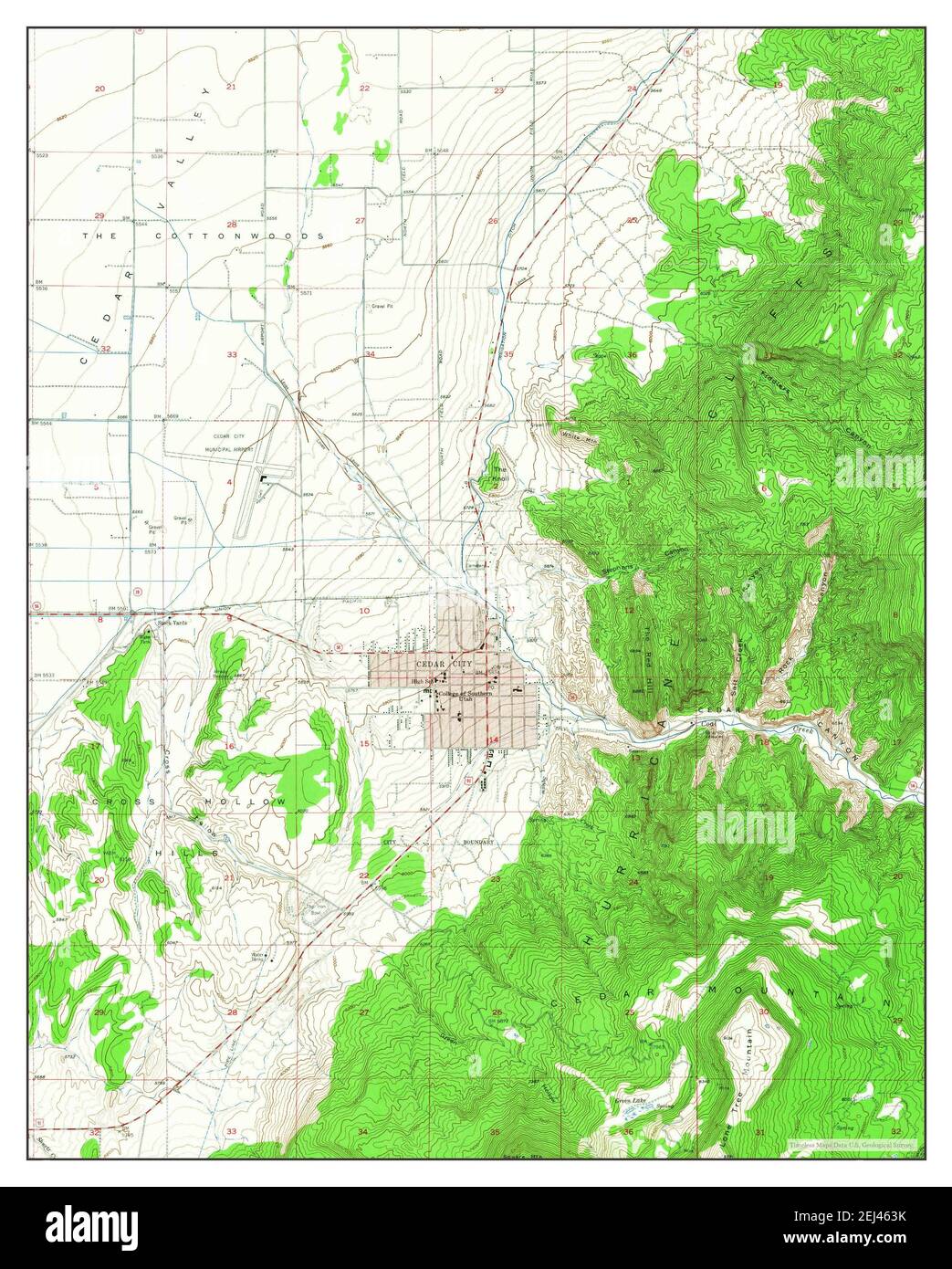 Cedar city utah map hi-res stock photography and images - Alamy