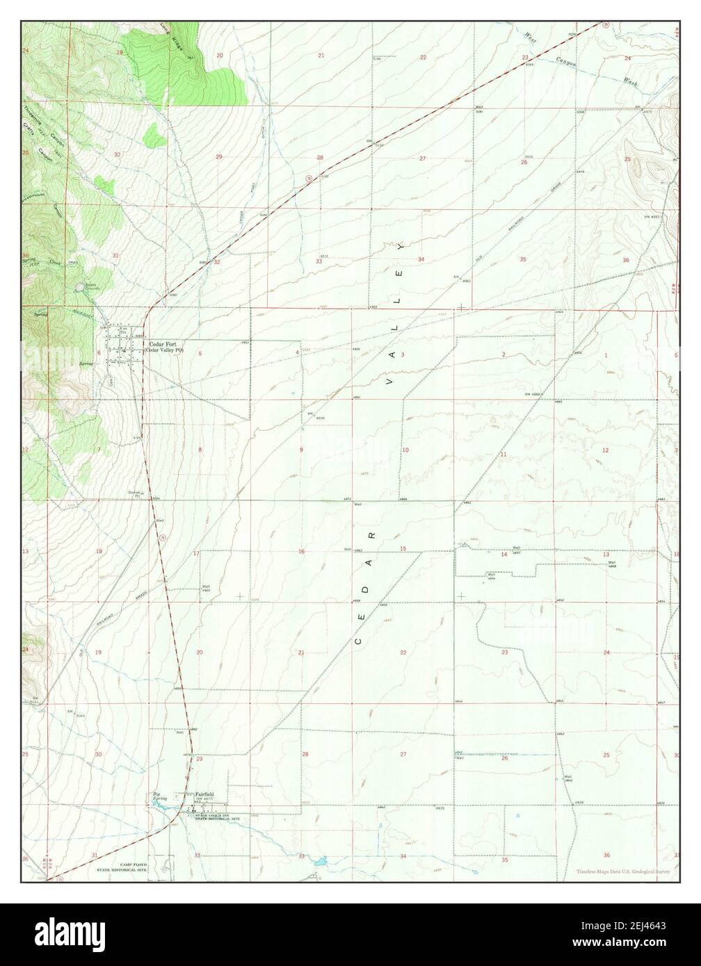 Cedar Fort, Utah, map 1968, 1:24000, United States of America by ...