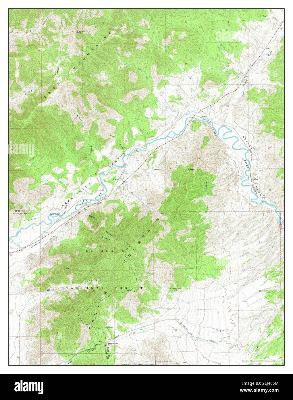 Champlin Peak, Utah, map 1967, 1:24000, United States of America by ...