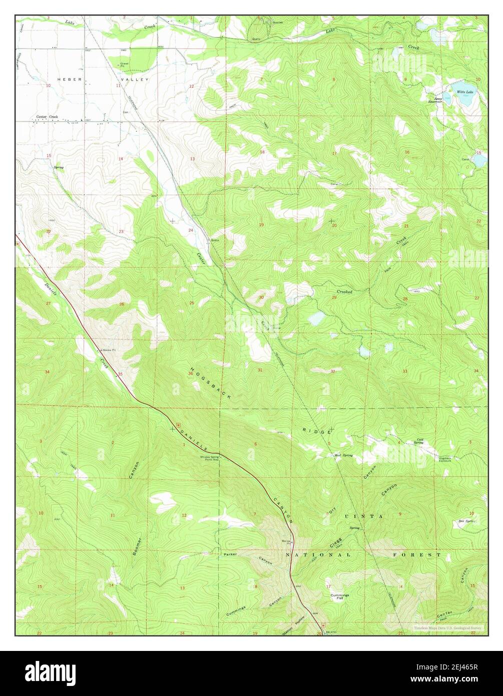 Center Creek, Utah, map 1967, 1:24000, United States of America by ...