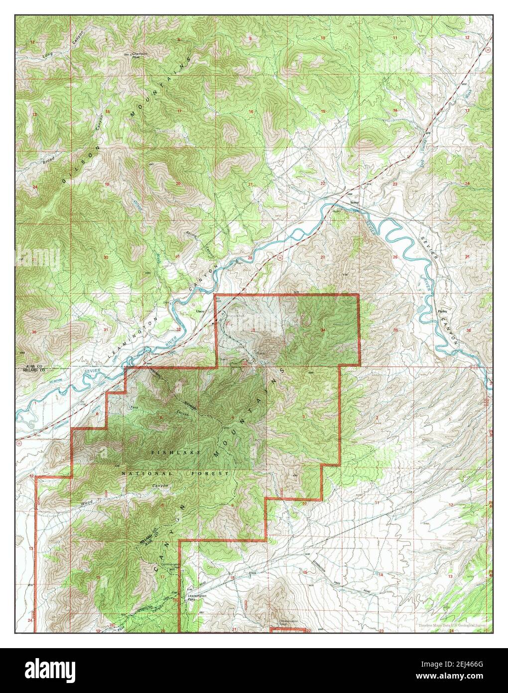 Champlin Peak, Utah, map 2001, 1:24000, United States of America by ...