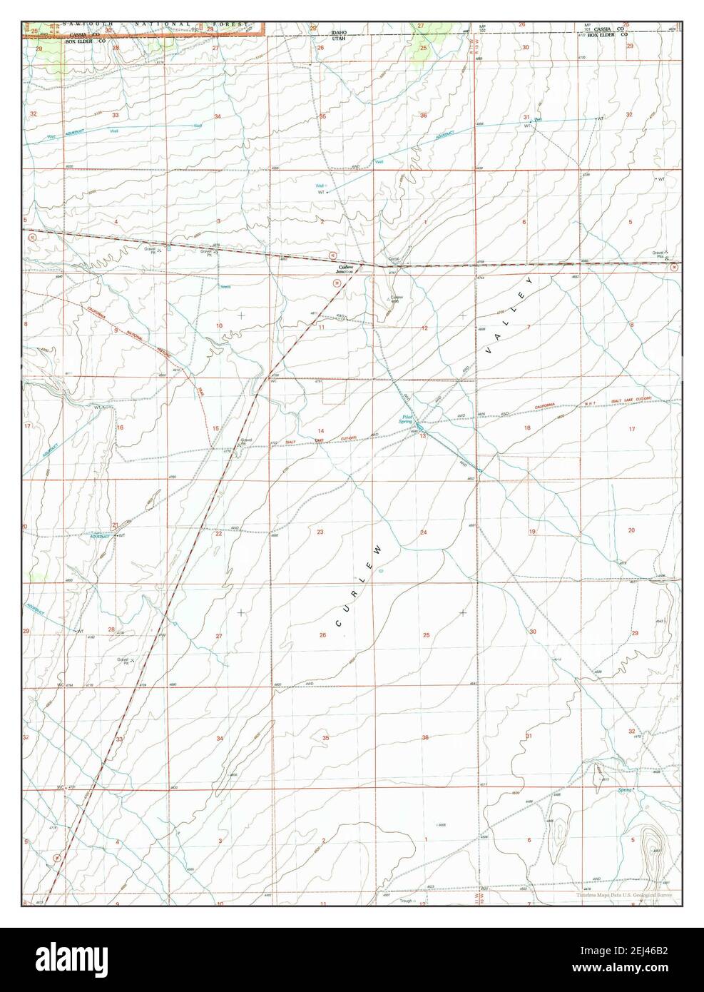 Curlew Junction, Utah, map 2001, 1:24000, United States of America by ...