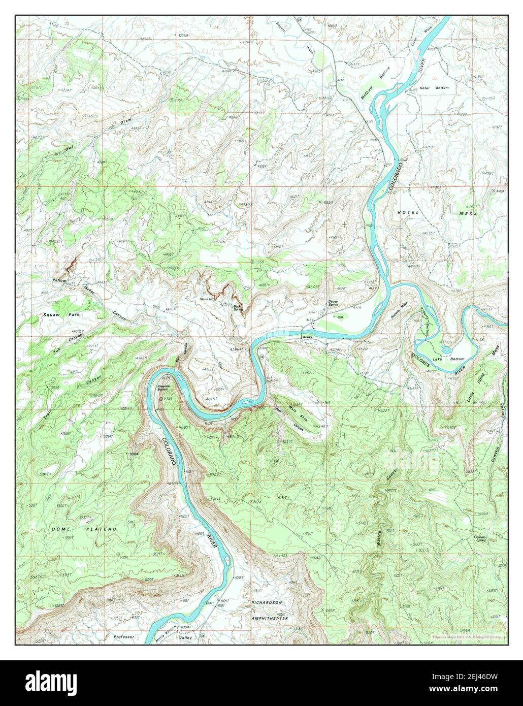 Dewey, Utah, map 1985, 1:24000, United States of America by Timeless ...