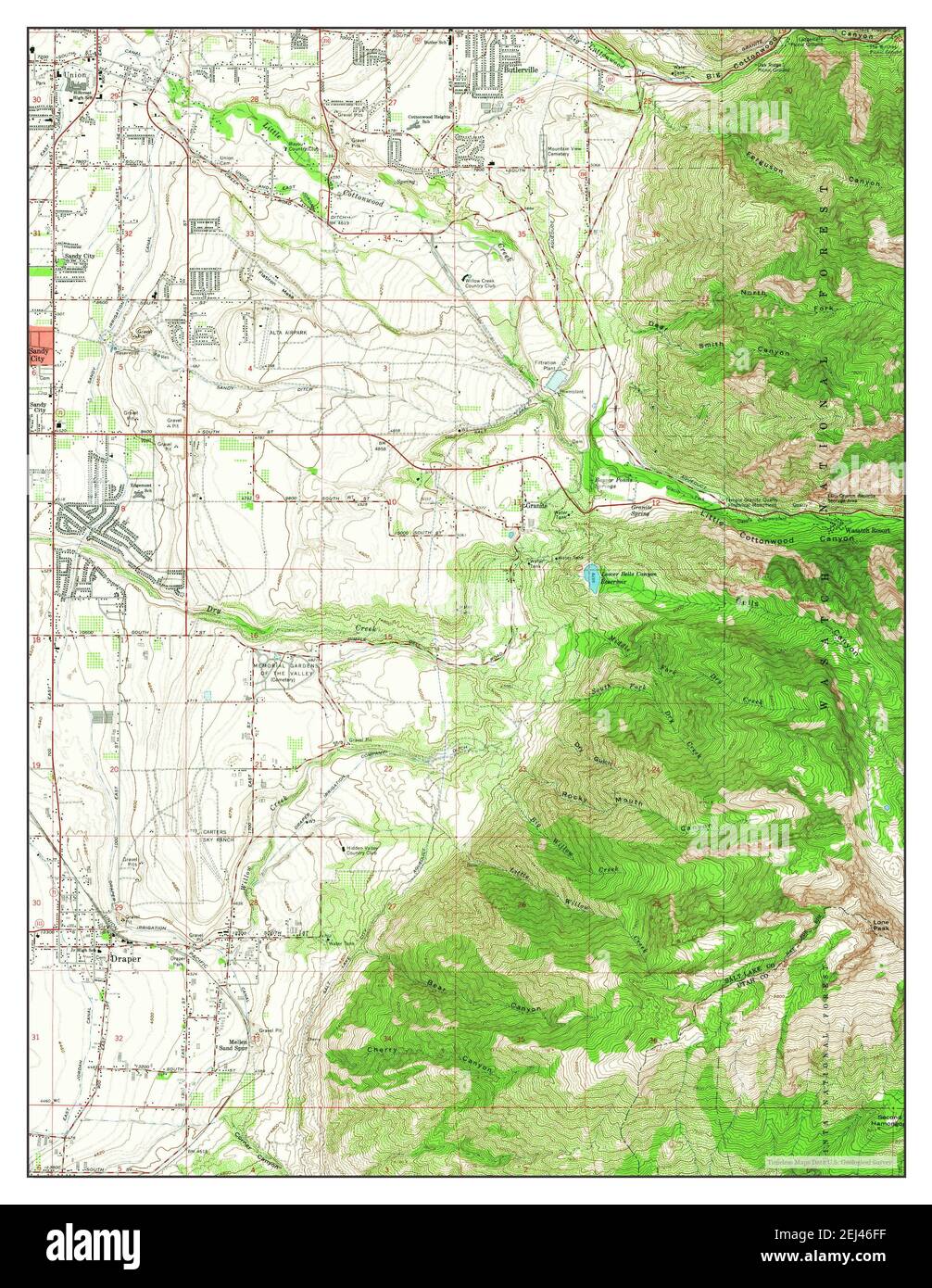 Draper, Utah, map 1963, 1:24000, United States of America by Timeless ...