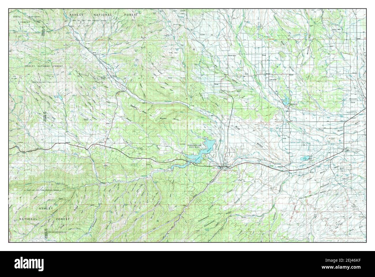 Map of duchesne utah hi-res stock photography and images - Alamy