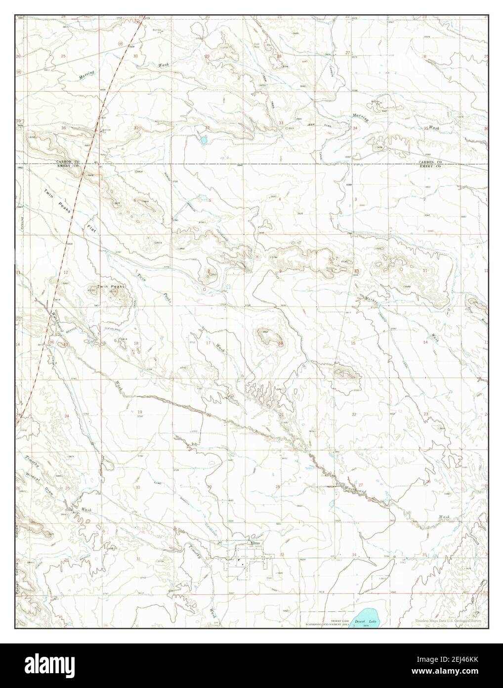 Elmo Utah Map 1969 124000 United States Of America By Timeless Maps Data Us Geological