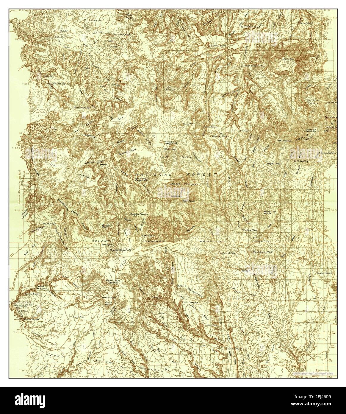 Elk Ridge, Utah, map 1935, 1:96000, United States of America by ...