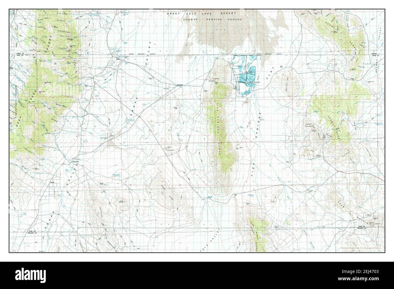 Fish Springs, Utah, map 1979, 1:100000, United States of America by ...