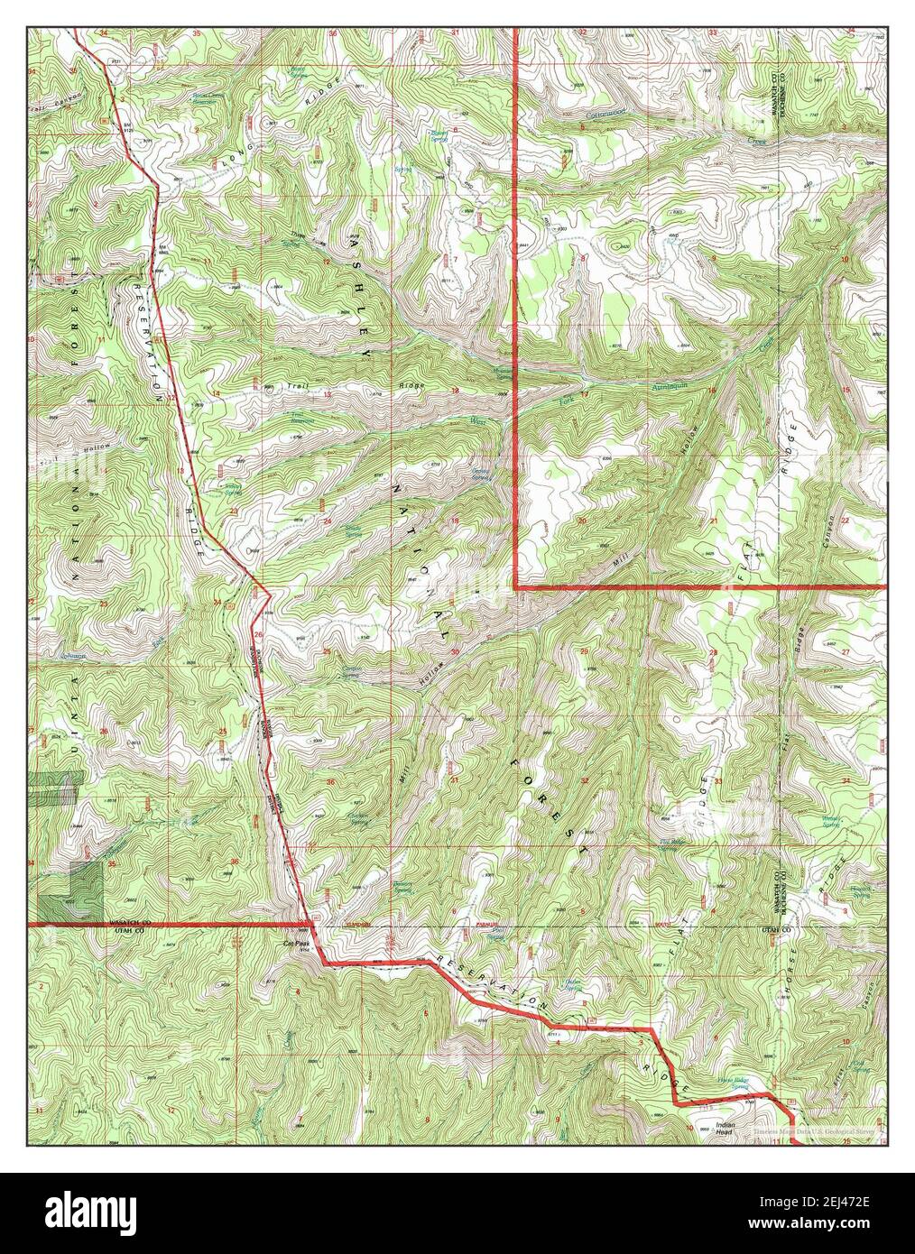 Flat Ridge, Utah, map 1996, 1:24000, United States of America by ...
