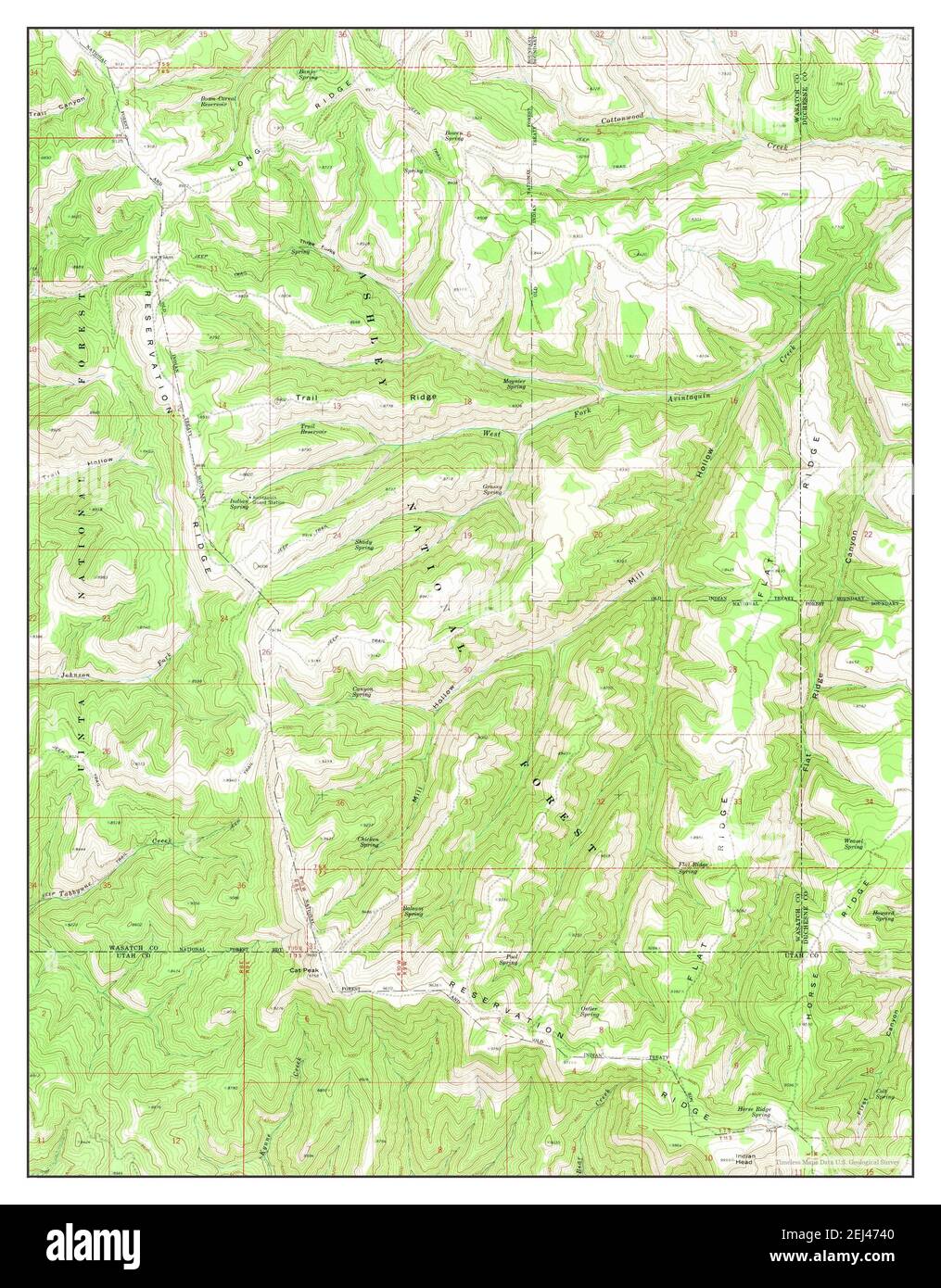 Flat Ridge, Utah, map 1969, 1:24000, United States of America by ...