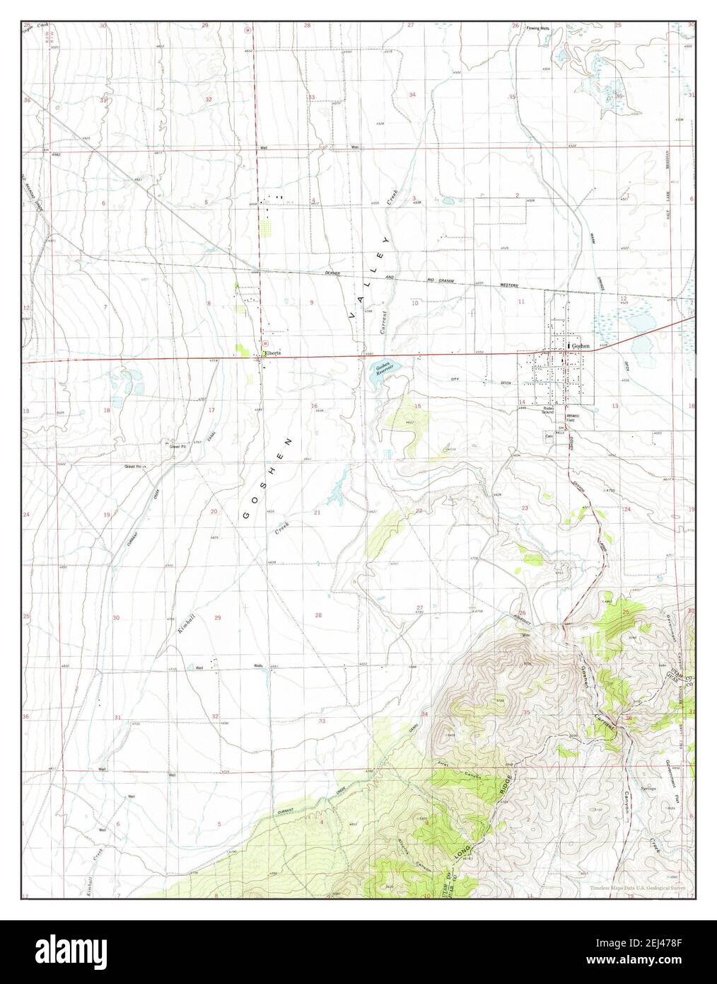 Goshen, Utah, map 1979, 1:24000, United States of America by Timeless ...