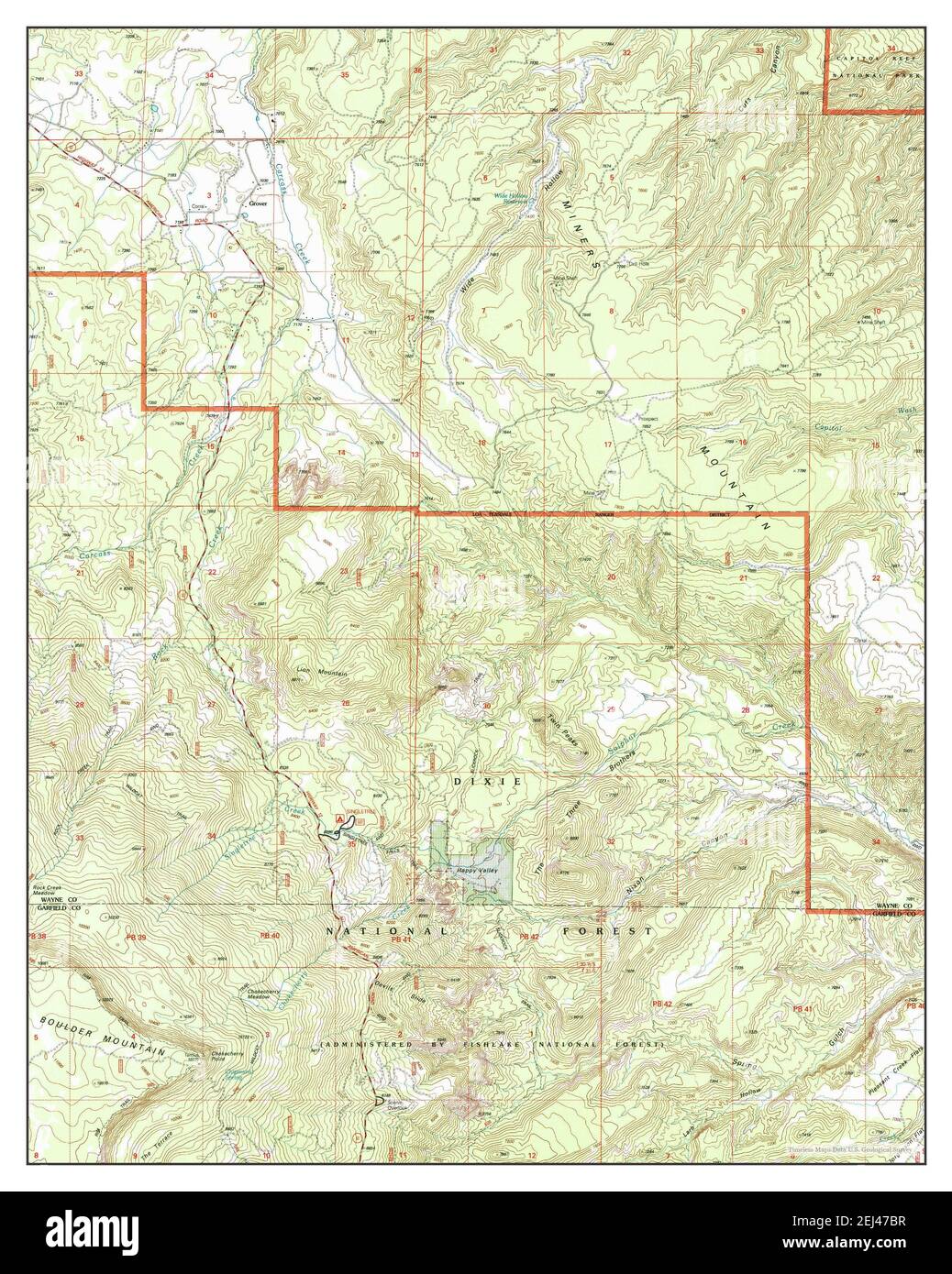 Grover, Utah, map 2002, 1:24000, United States of America by Timeless ...