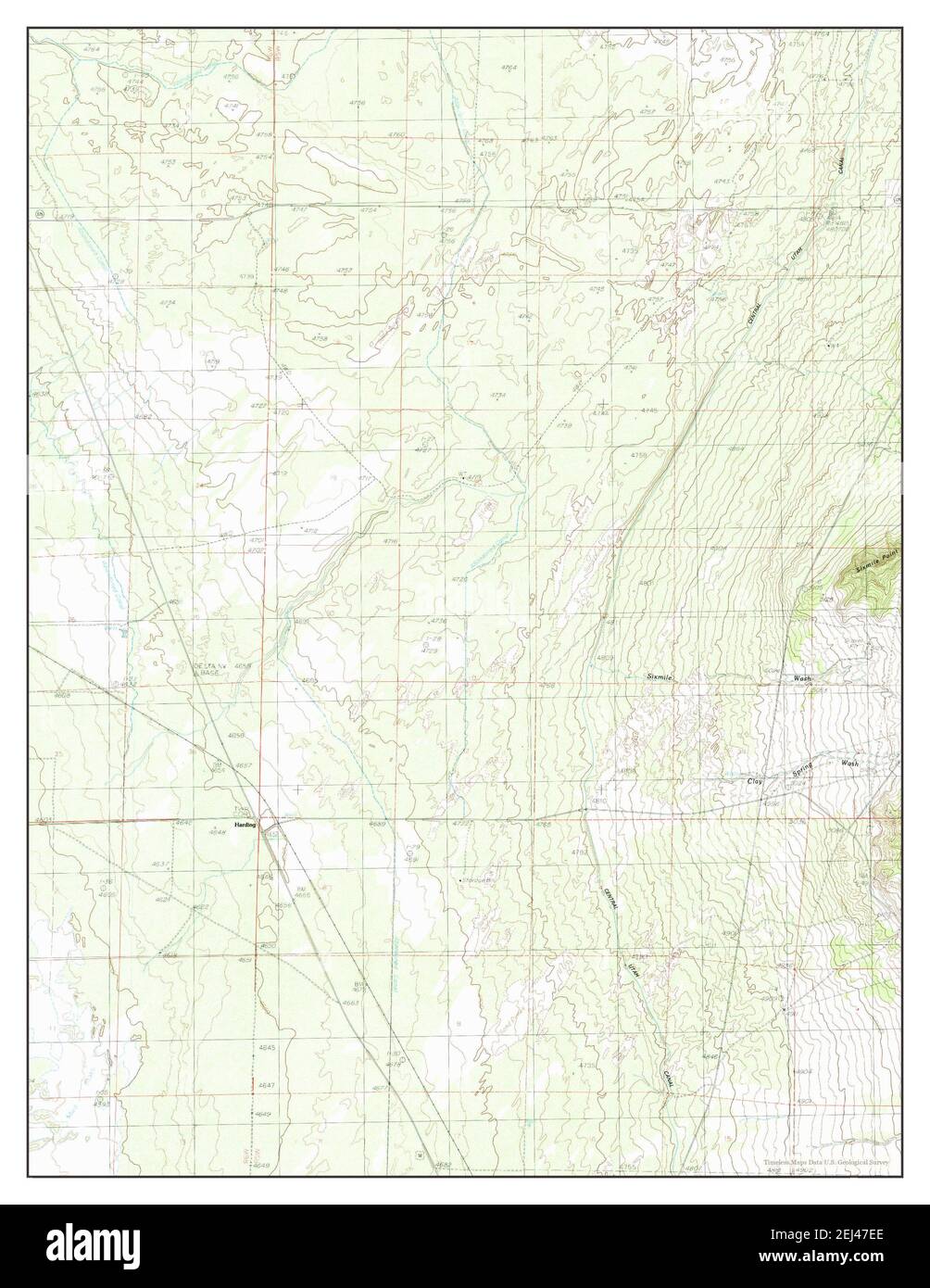 Harding, Utah, map 1985, 1:24000, United States of America by Timeless ...