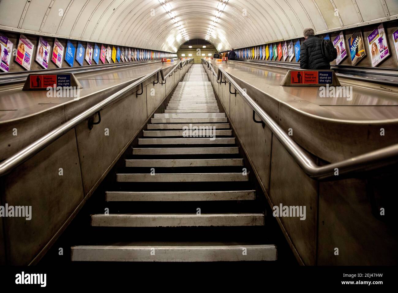 stairs at Highgate tube Stock Photo - Alamy