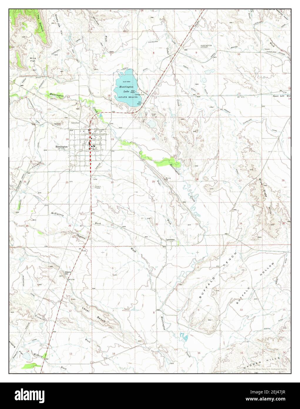 Huntington, Utah, map 1969, 1:24000, United States of America by ...