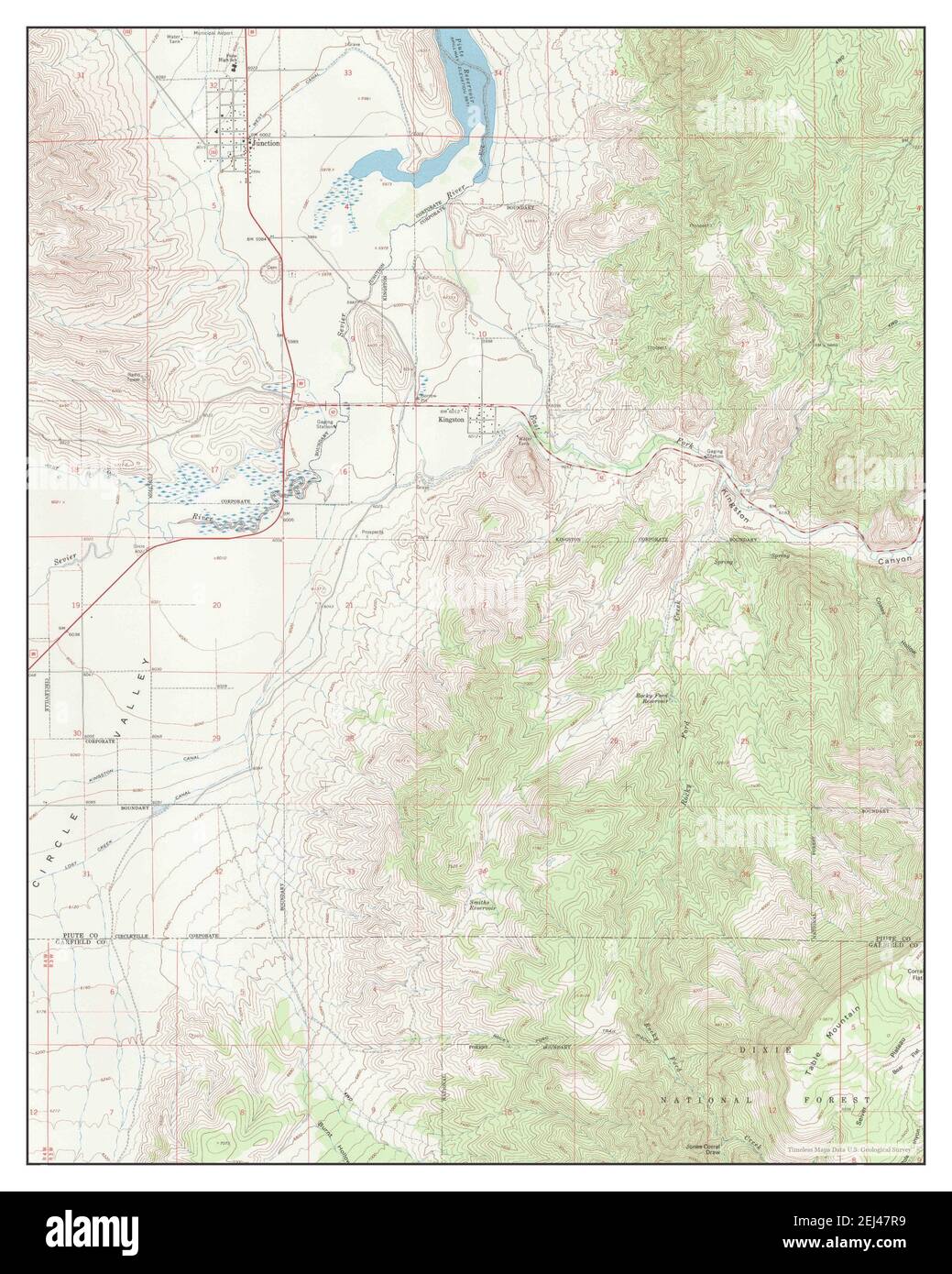 Junction, Utah, map 1966, 1:24000, United States of America by Timeless ...