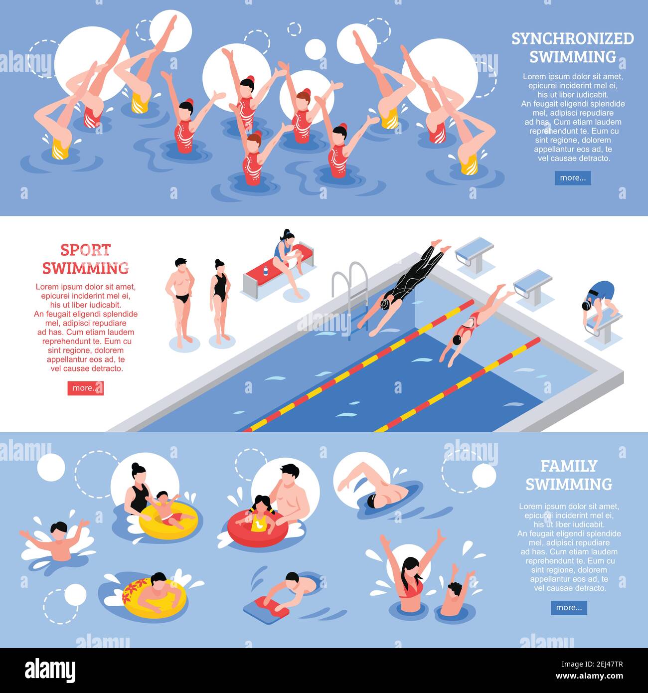 Recreation public swimming pool Stock Vector Images - Alamy