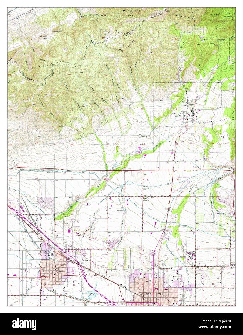 Map of lehi utah hi-res stock photography and images - Alamy